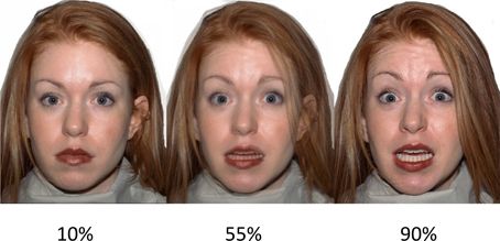 psychotic face expression