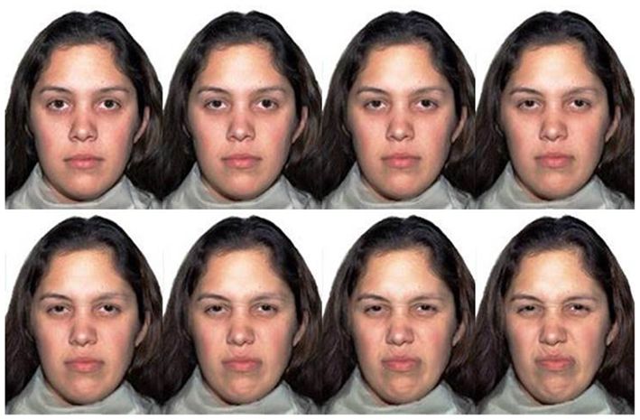 psychotic face expression