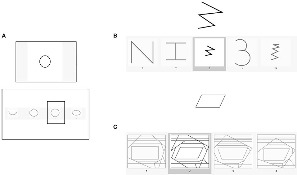 visual spatial test for adults