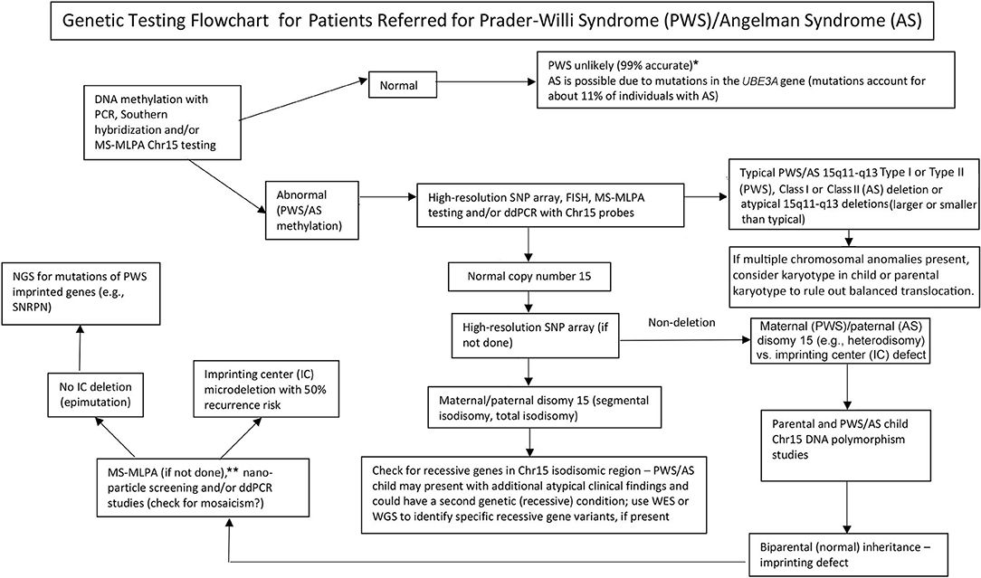 genetic disorders flow chart