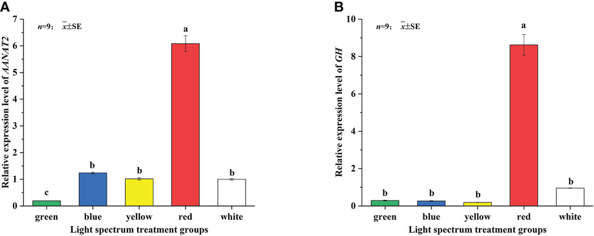 Frontiers | Effects of different LED spectra on growth and expression ...