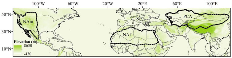 Frontiers | Comparisons of climate change characteristics in typical ...