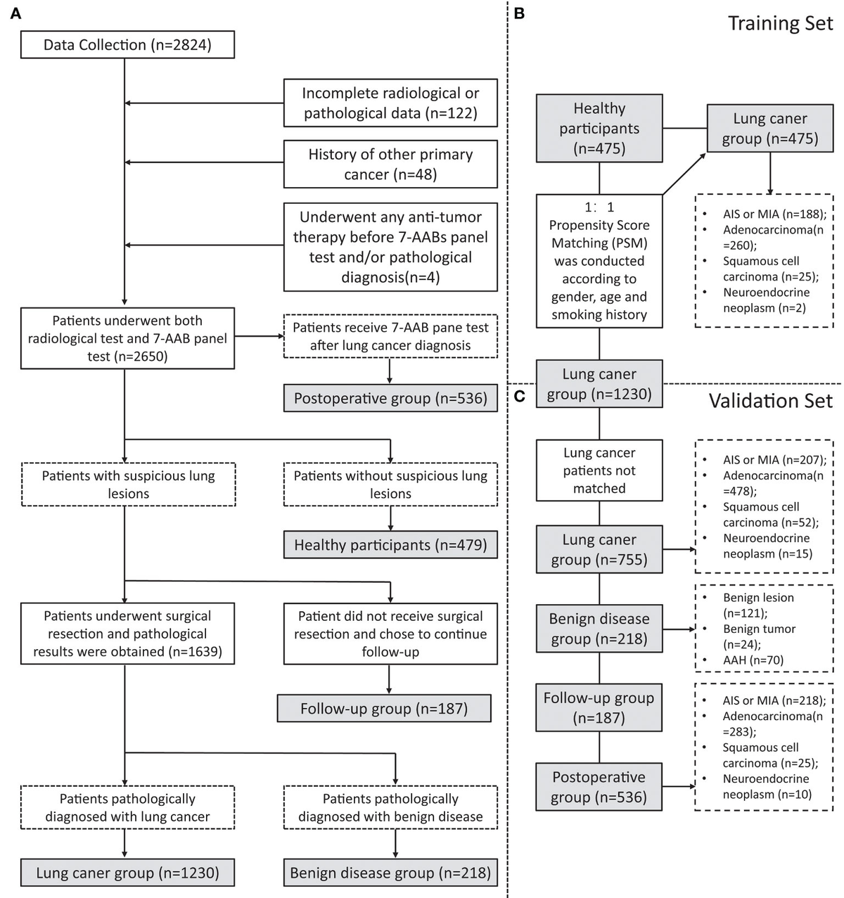 Frontiers | The combination of a seven-autoantibody panel with computed ...