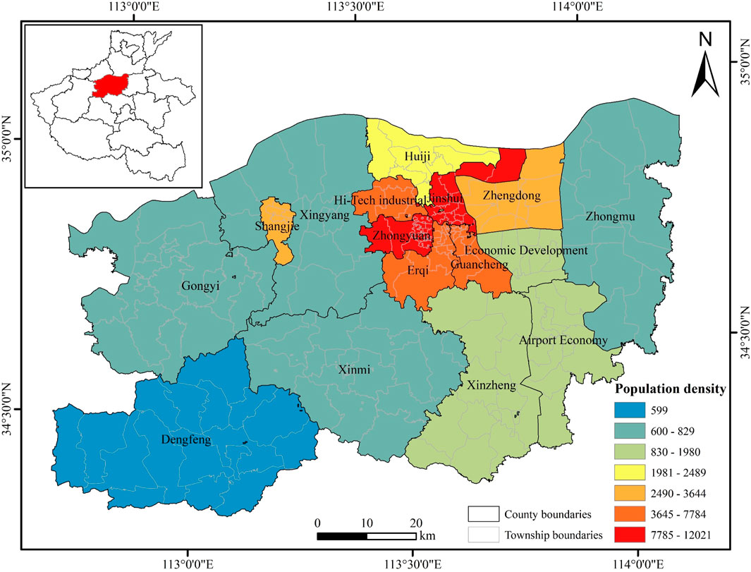 Frontiers | Population spatialization in Zhengzhou city based on multi-source data and random ...