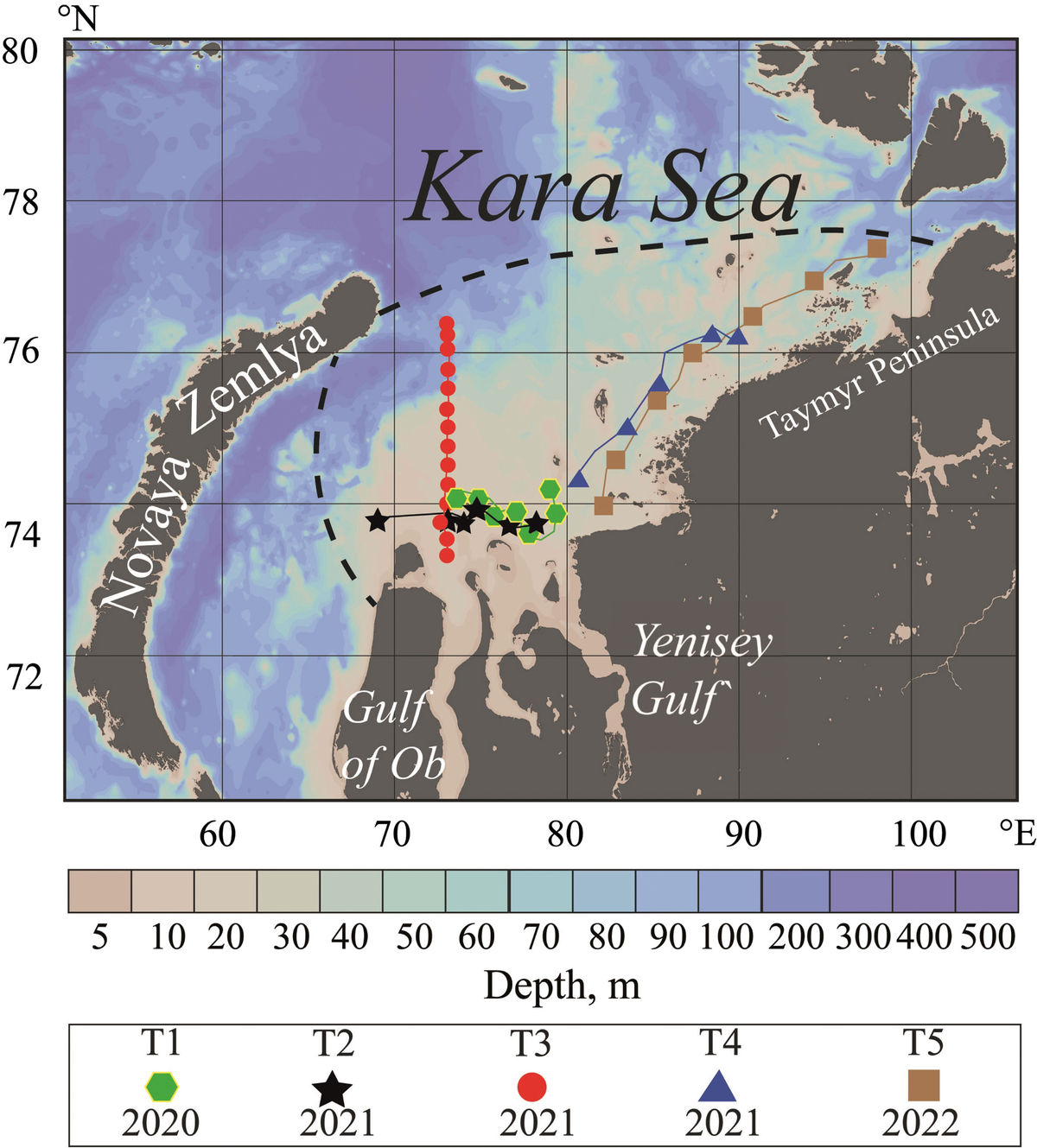 Kara Sea Map