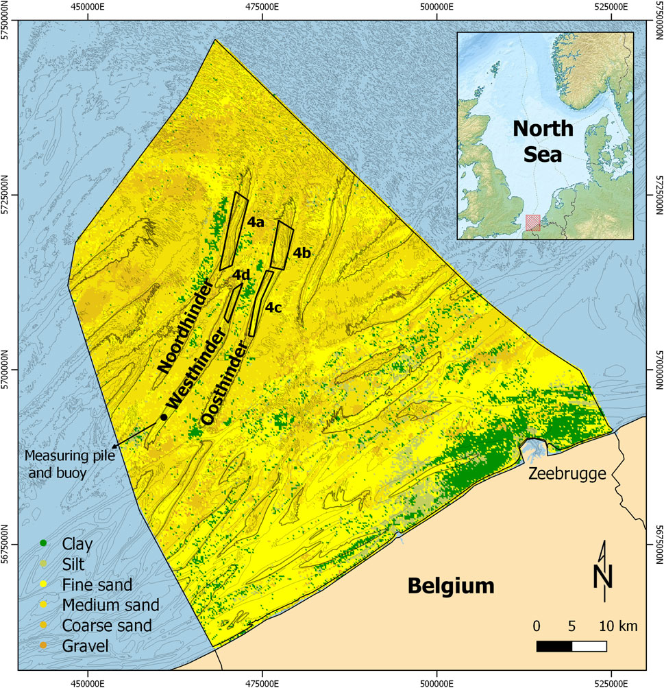 Frontiers | Sediment variability in intermittently extracted sandbanks ...