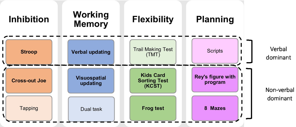Frontiers | Comprehensive assessment of executive functioning following ...