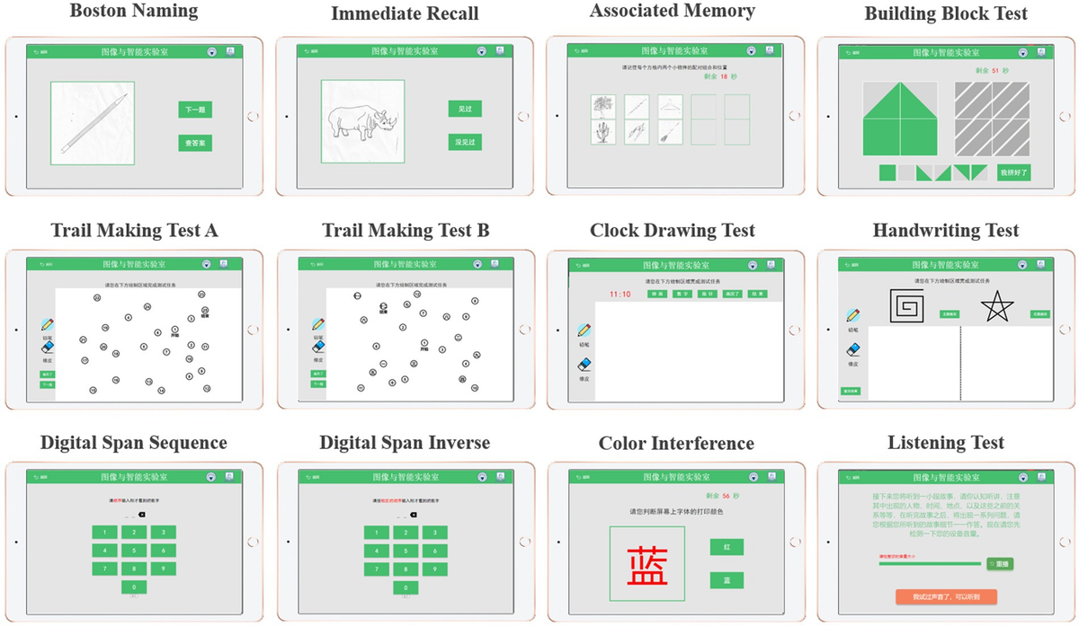 Frontiers | Synergy through integration of digital cognitive tests and ...