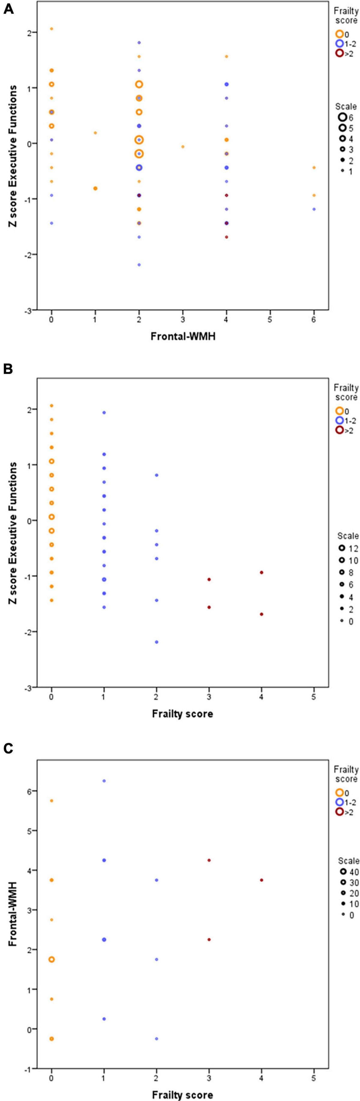 Frontiers | Exploring the relationship between frailty and executive dysfunction: the role of ...