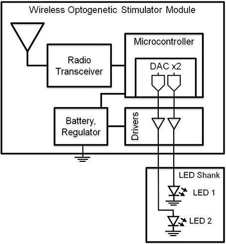 Frontiers | A wirelessly controlled implantable LED system for deep ...