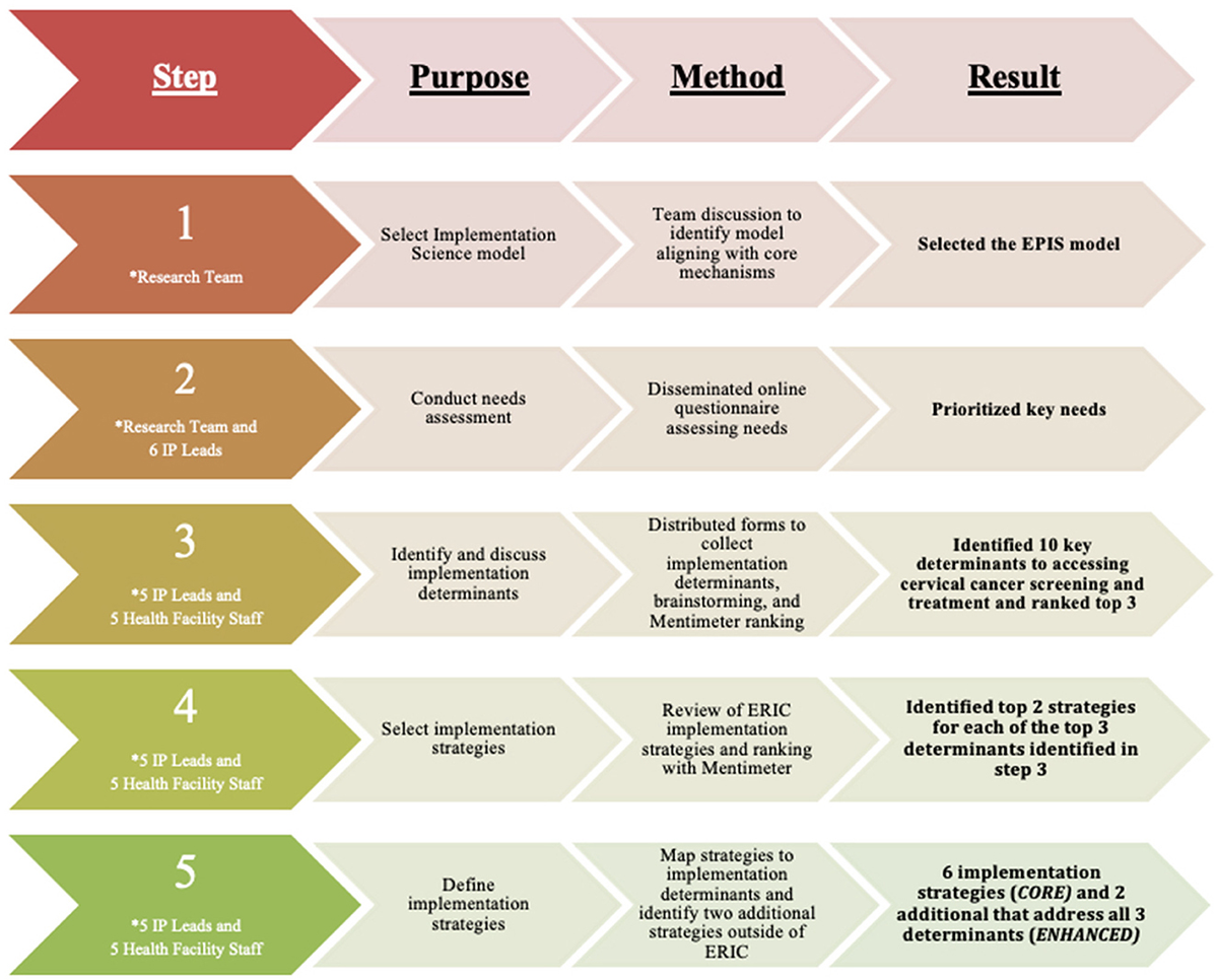 Frontiers | Rapid implementation mapping to identify implementation determinants and strategies ...