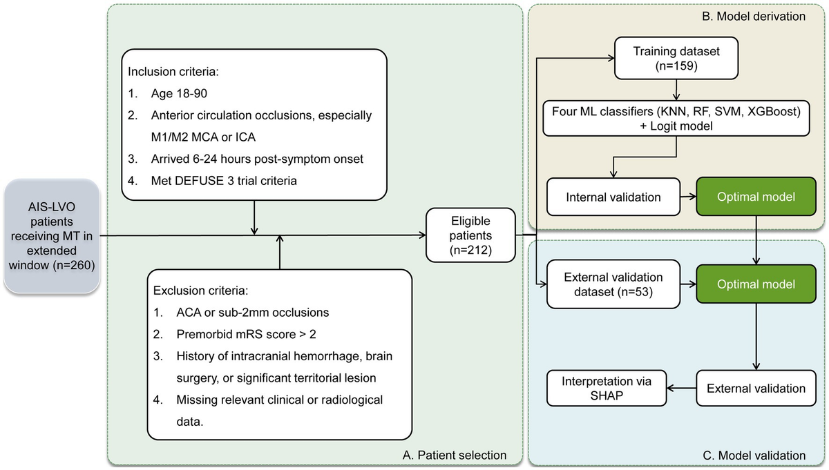 Frontiers | Prognostic estimation for acute ischemic stroke patients undergoing mechanical ...