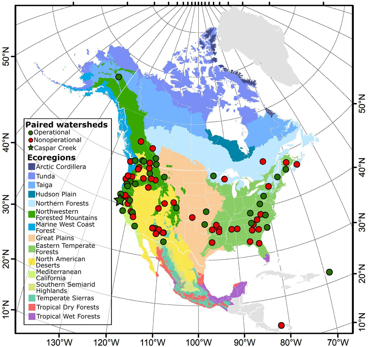 Frontiers | Past and future roles of paired watersheds: a North ...