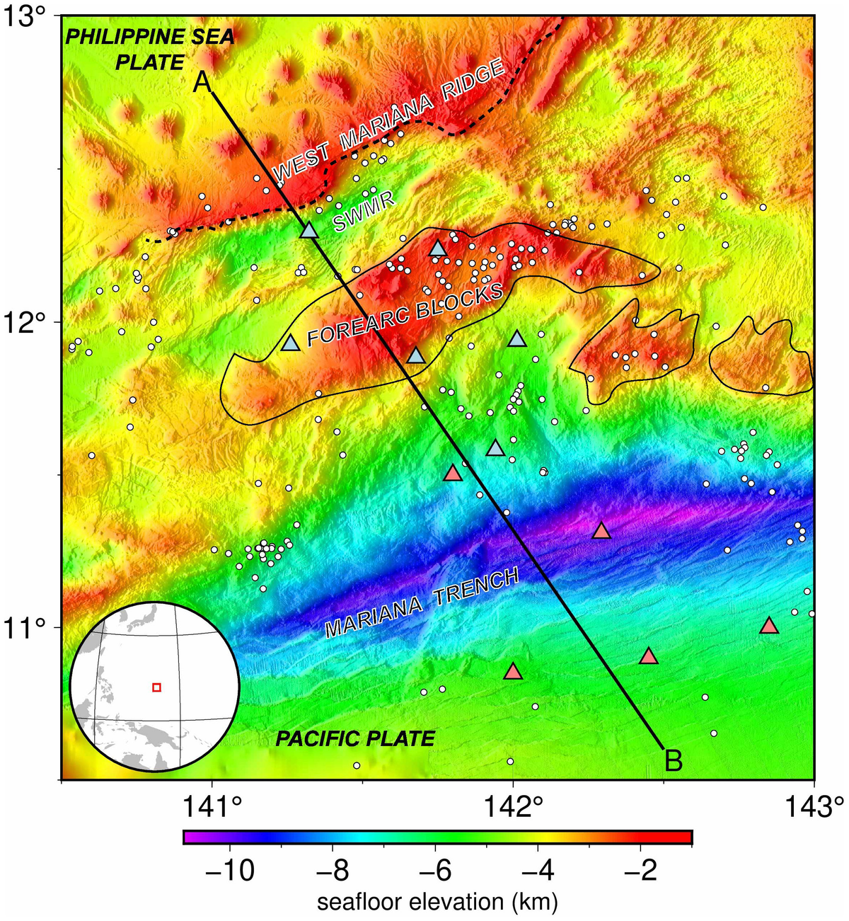 Frontiers | Local earthquake seismic tomography of the Southernmost Mariana subduction zone