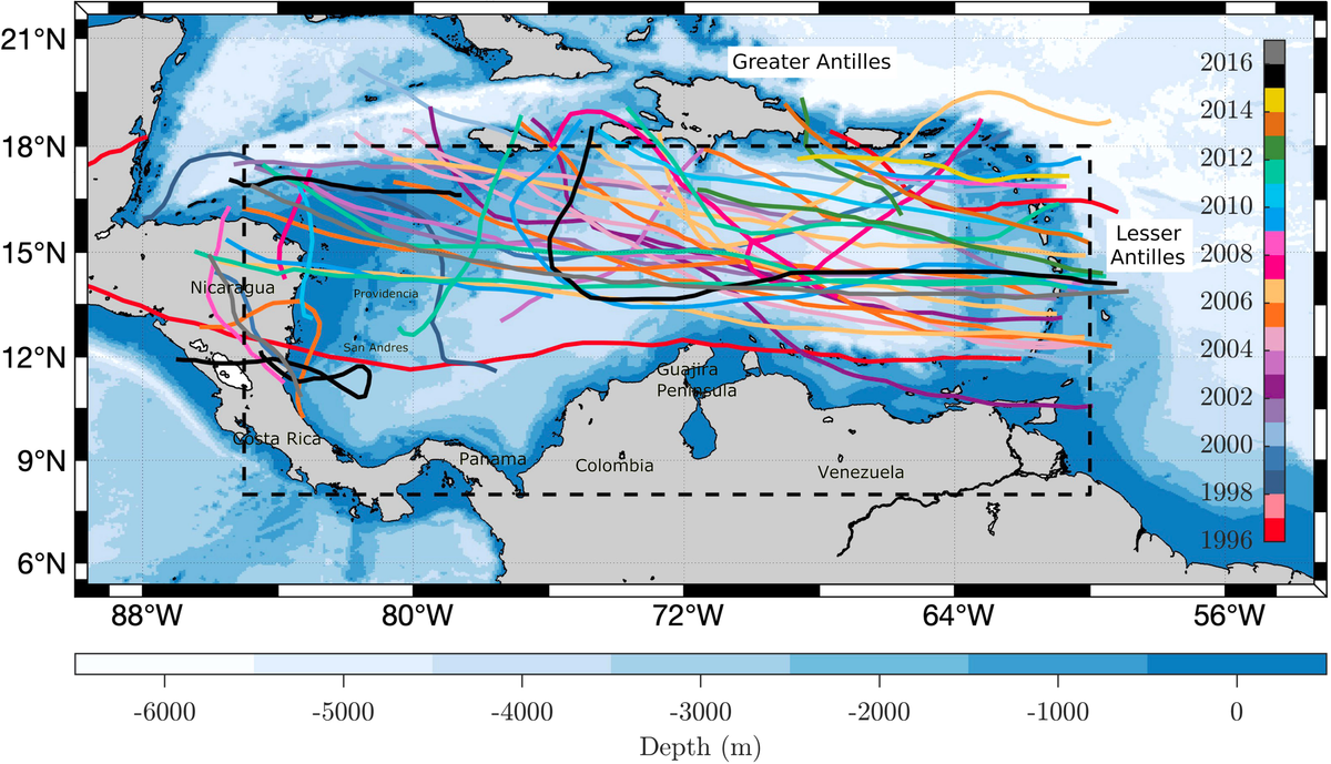 Frontiers | Extreme waves in the Caribbean Sea: spatial regionalization ...