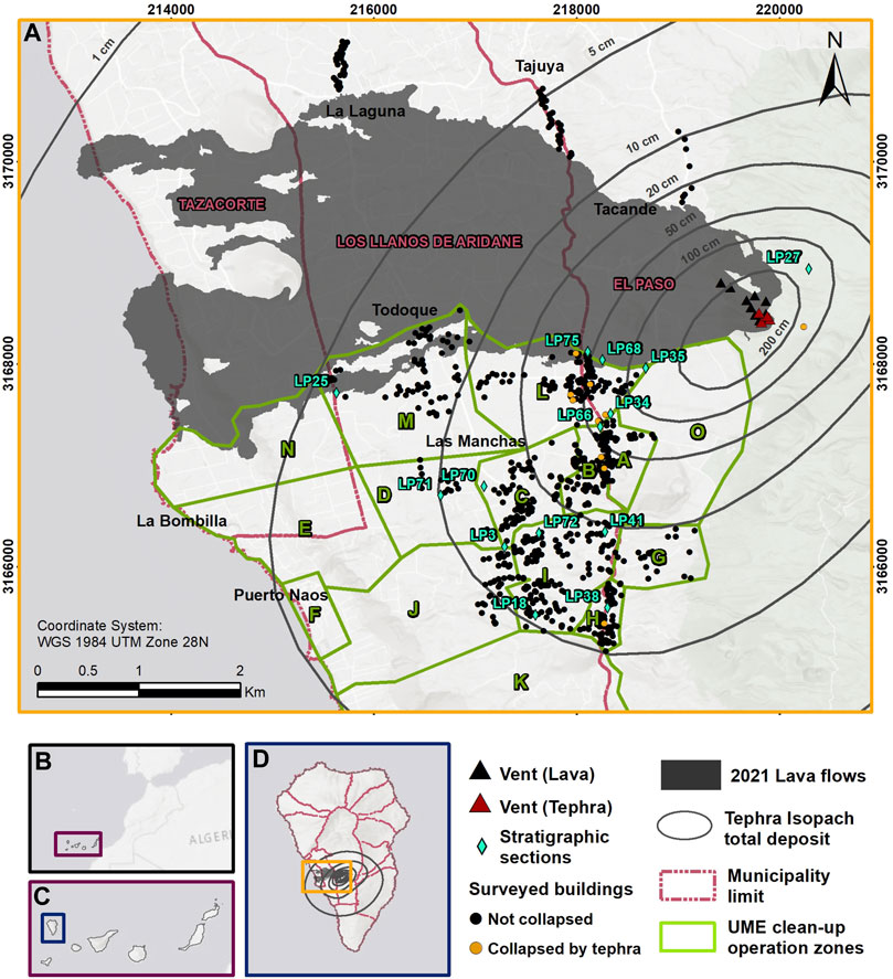 Frontiers | Temporal evolution of roof collapse from tephra fallout ...