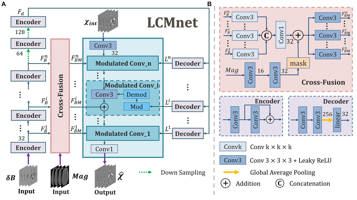 Frontiers | A latent code based multi-variable modulation network for susceptibility mapping