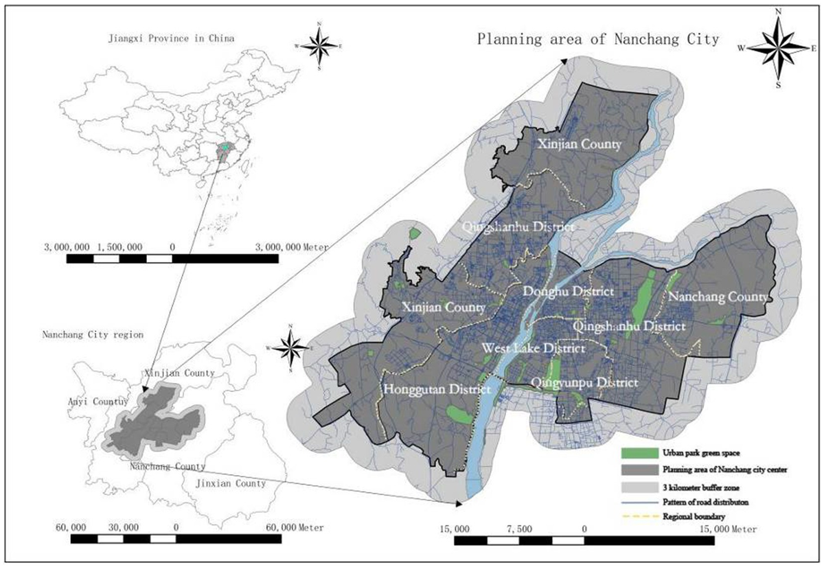 Frontiers | Optimal site selection strategies for urban parks green ...