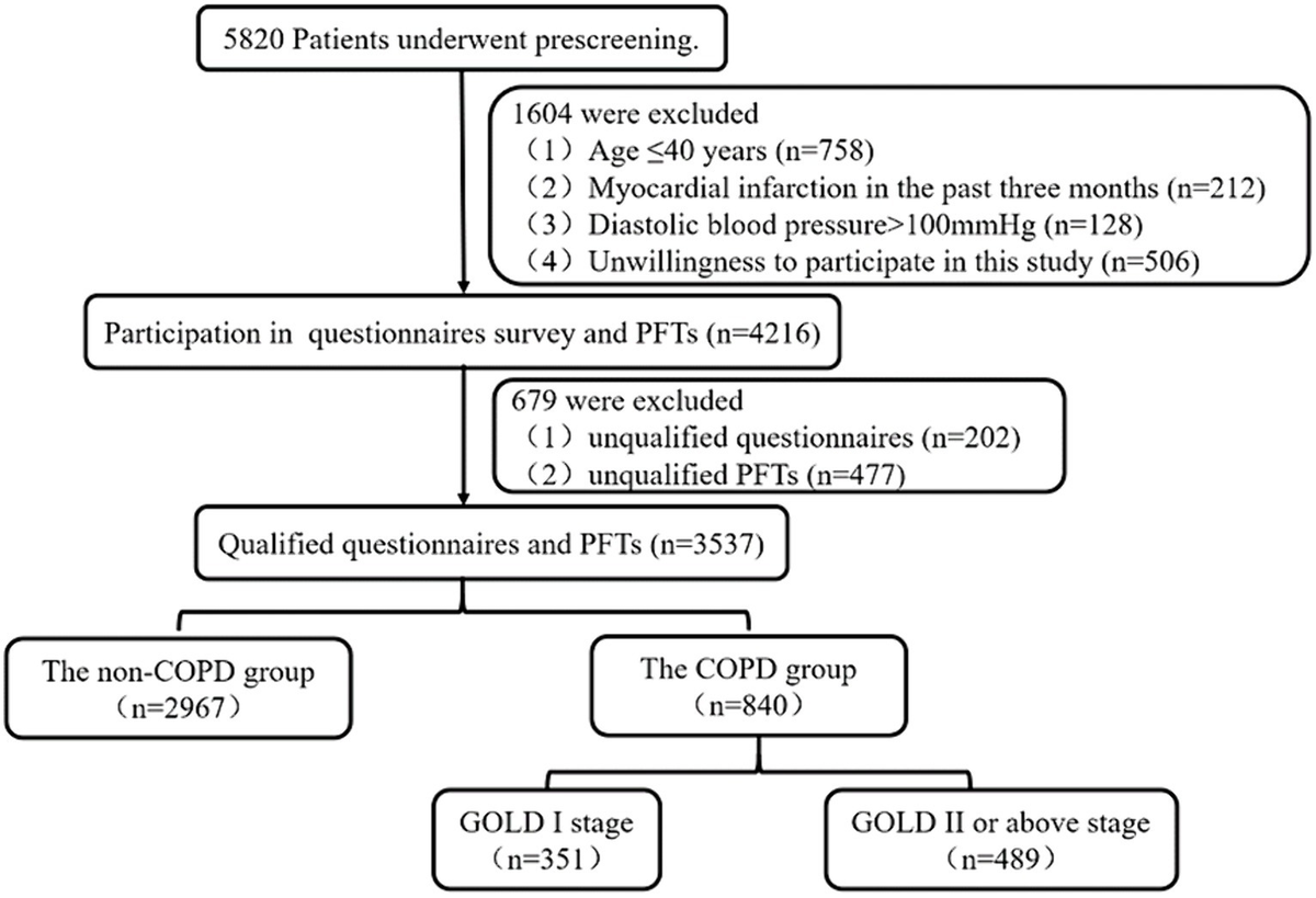 Frontiers | Screening performance of COPD-PS scale, COPD-SQ scale, peak ...