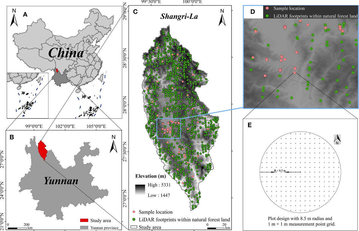 Frontiers Spatial Effects Analysis Of Natural Forest Canopy Cover Based On Spaceborne Lidar