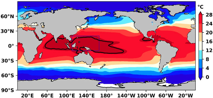 Frontiers | Tracking the variability of the western Pacific warm pool ...
