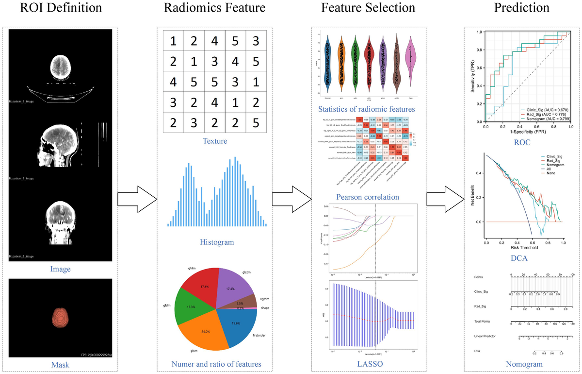 Frontiers | Pilot study: radiomic analysis for predicting treatment ...