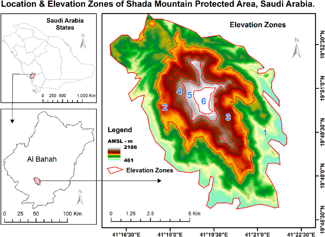 Frontiers | Vegetation trends and dynamics in Shada Mountain, Saudi ...