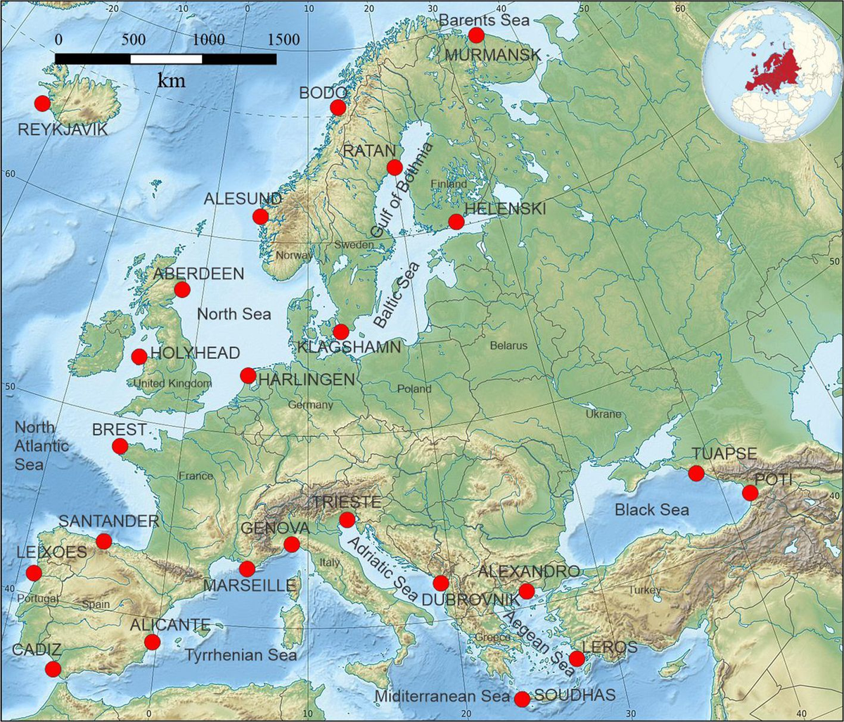 Frontiers | Regional tidal modeling on the European coast using tide ...