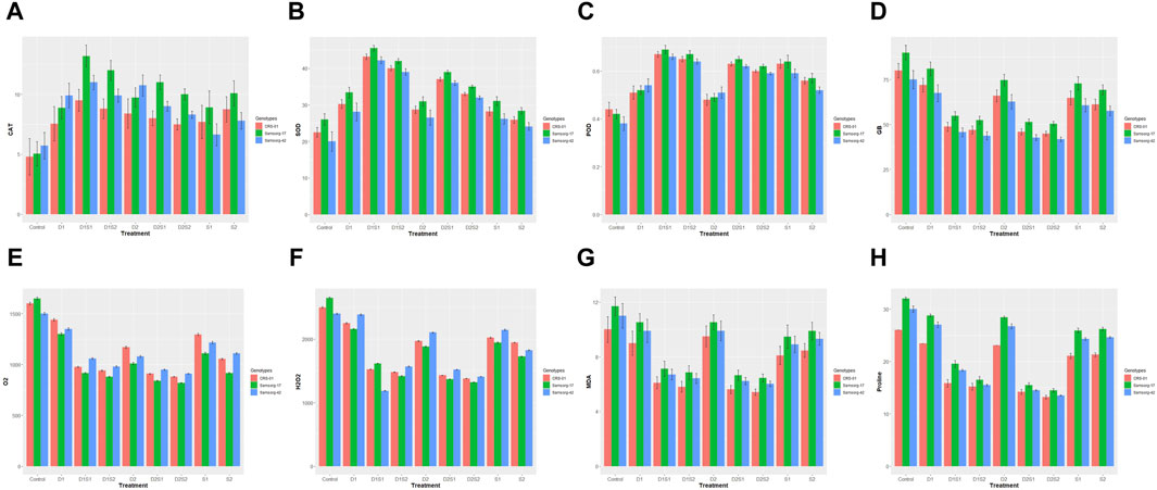 Frontiers | Genotypic variability in stress responses of Sorghum ...