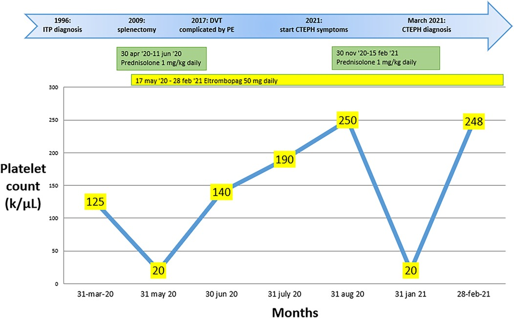 Frontiers | Case Report: Dangerous liaisons between splenectomy and ...