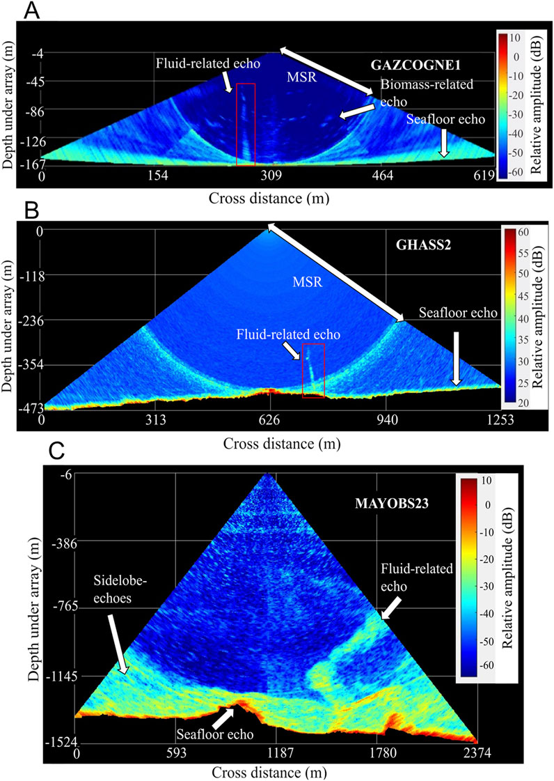 Frontiers | Deep-learning-based detection of underwater fluids in multiple multibeam echosounder ...