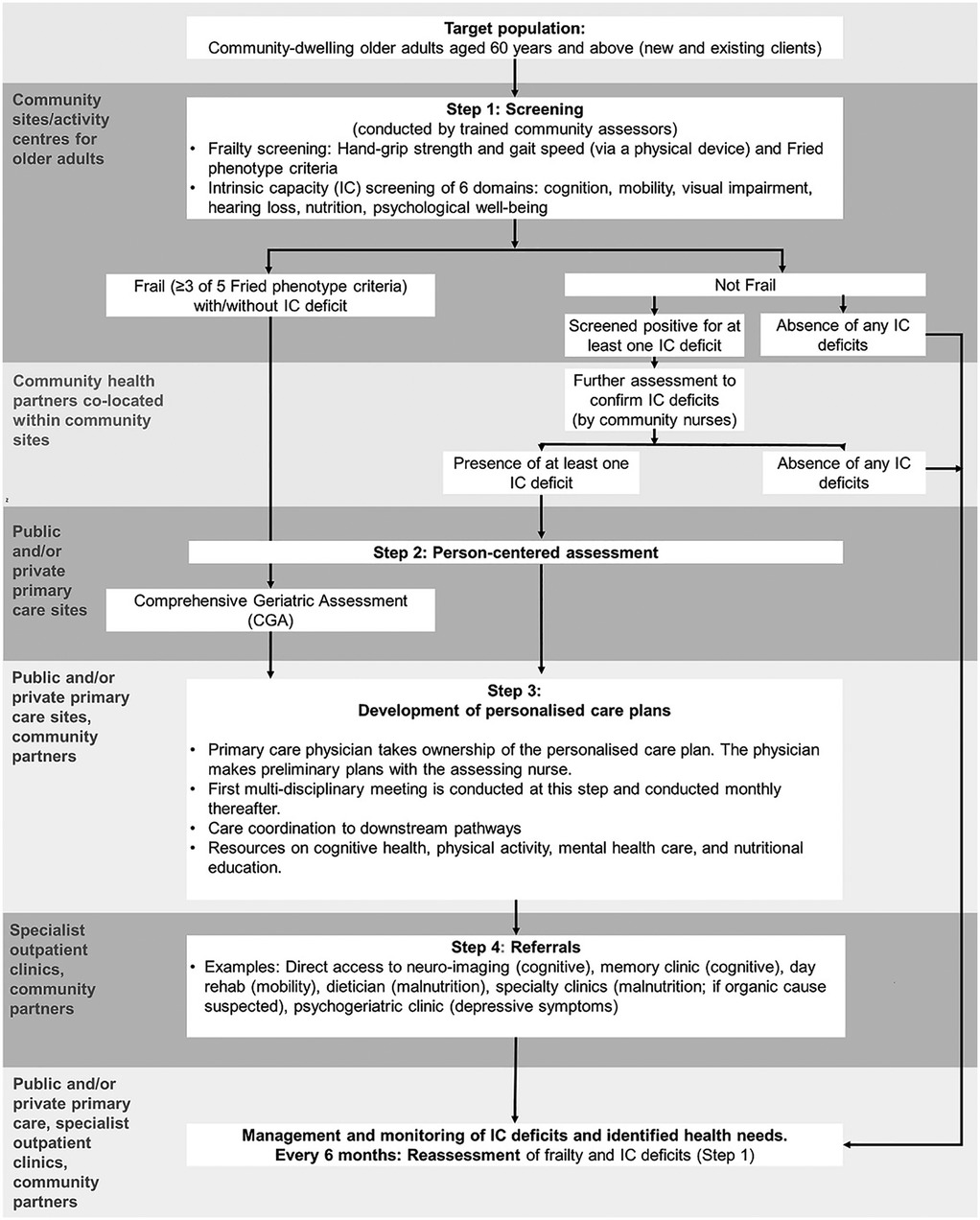 Frontiers | Integrated frailty and intrinsic capacity care model for ...