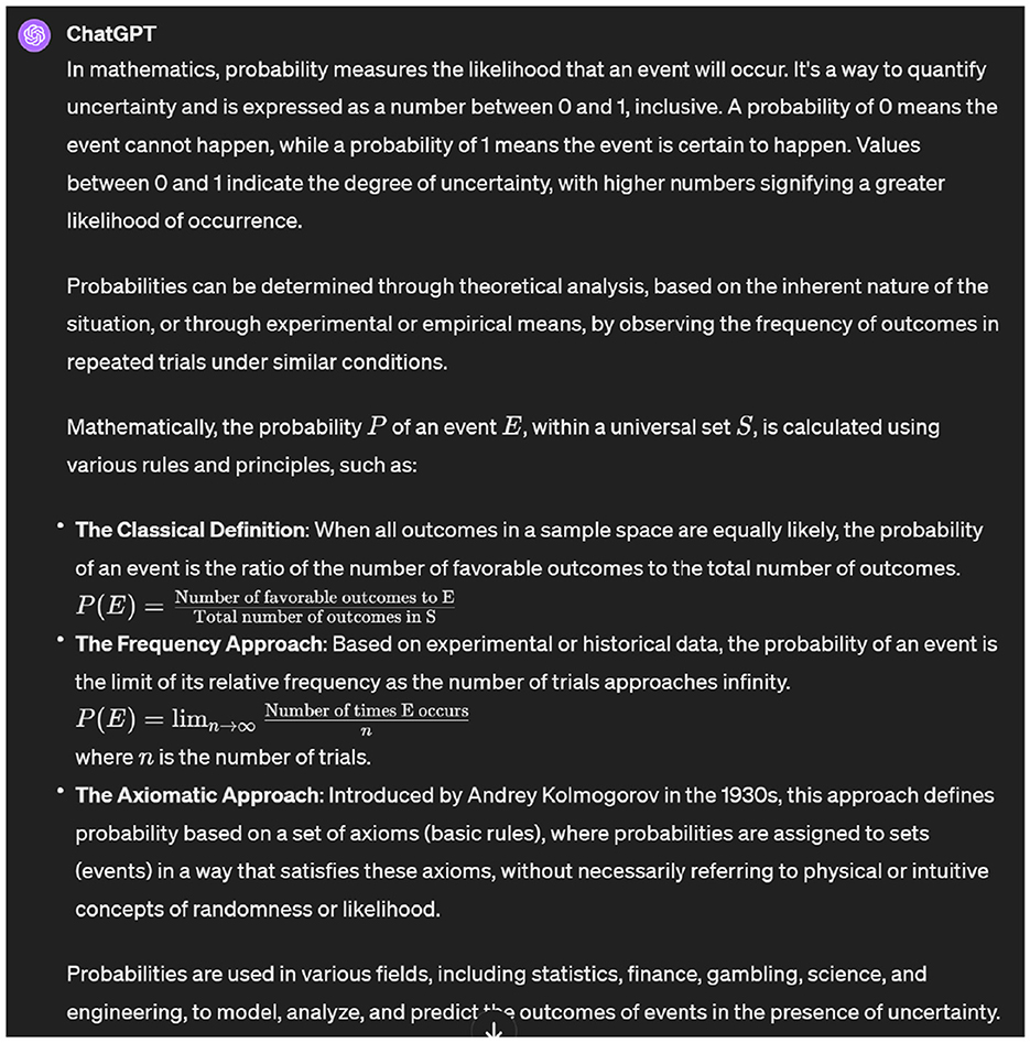 Frontiers | ChatGPT's perspectives on real numbers, straight lines, and ...
