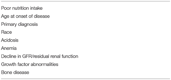 Frontiers | Intradialytic Parenteral Nutrition in Pediatrics