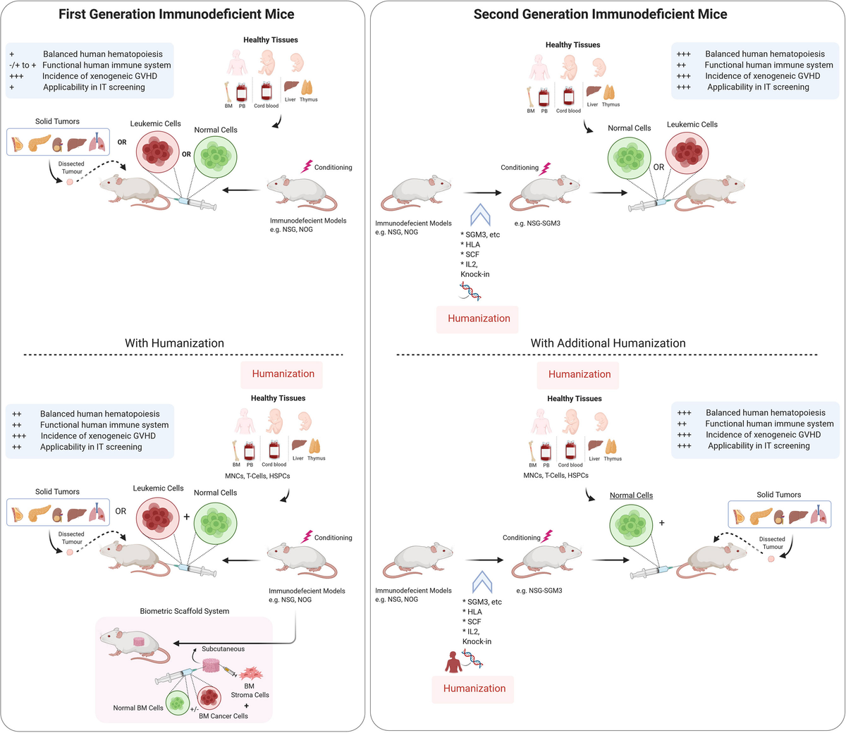 Frontiers | Advances in Human Immune System Mouse Models for Studying ...