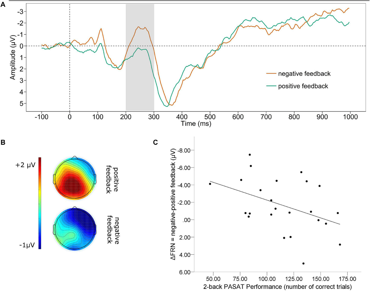 Frontiers | Neural Signatures of Performance Feedback in the Paced ...