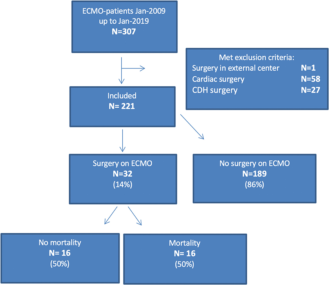 Frontiers | Surgery in Neonatal and Pediatric ECMO Patients Other Than ...