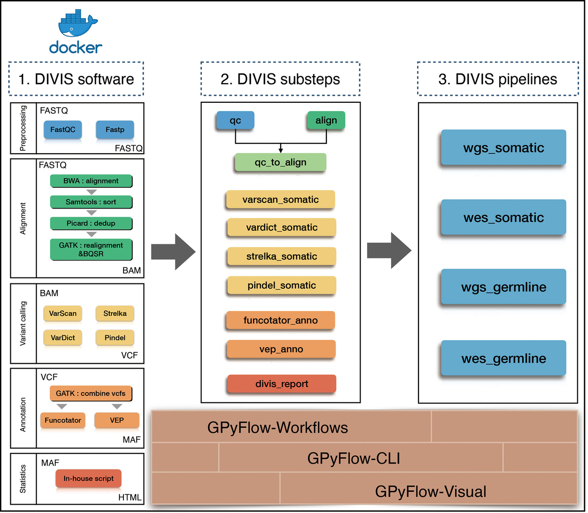 Frontiers | DIVIS: Integrated and Customizable Pipeline for Cancer ...