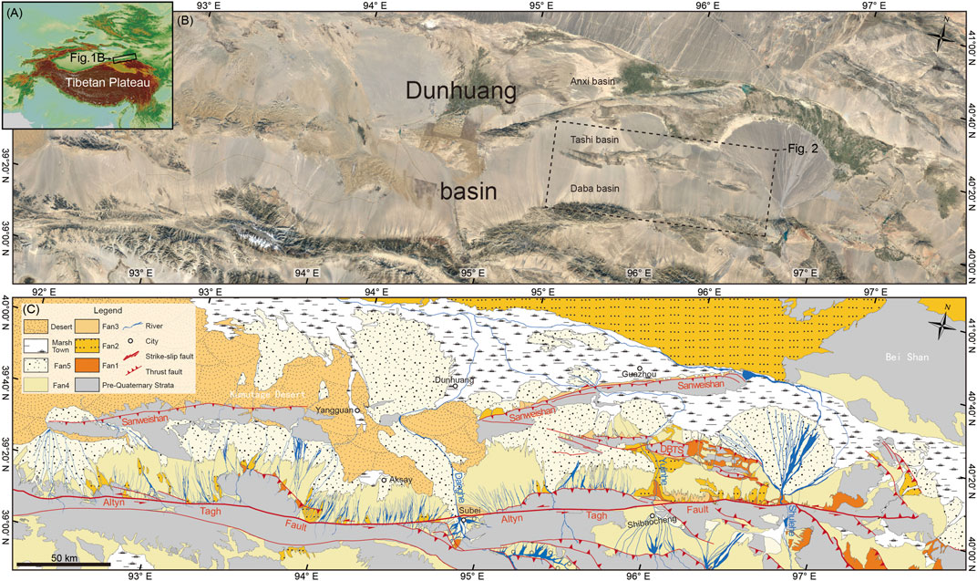 Frontiers | Drainage Development in the Dunhuang Basin, NE Tibet ...
