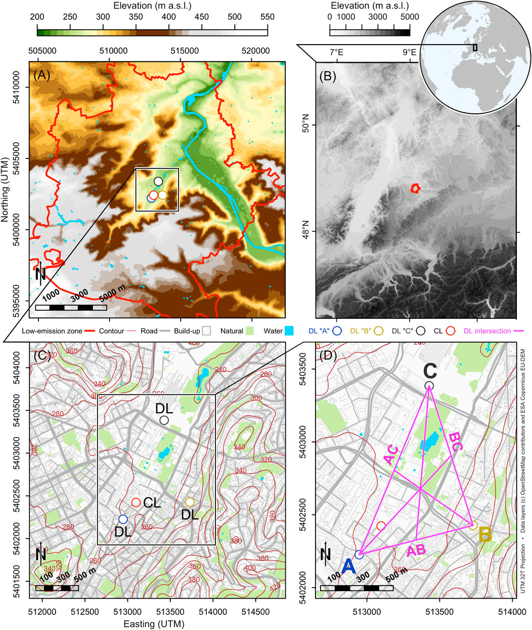 Frontiers | Urban Atmospheric Boundary-Layer Structure in Complex ...