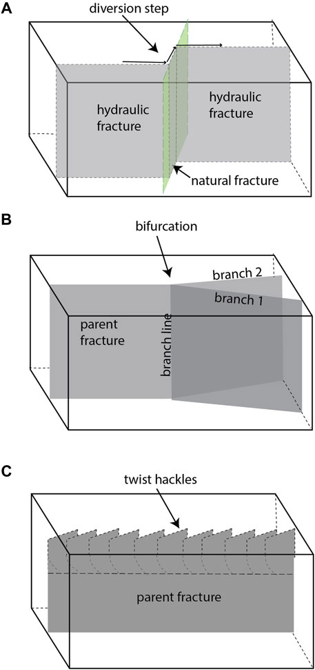 Frontiers | Mechanisms for the Generation of Complex Fracture Networks ...