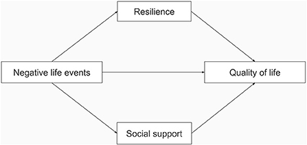 Frontiers | The relationship between negative life events and quality ...