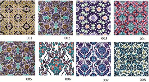 batik pattern tiles